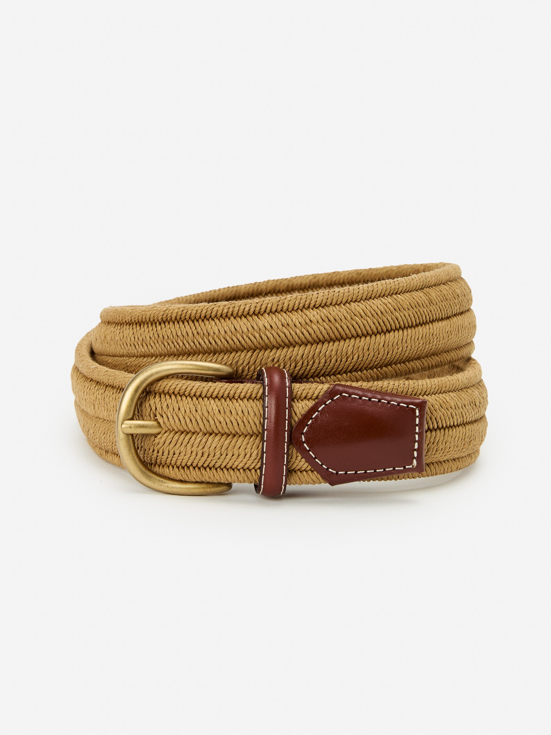 Khaki Solid Ray Belt | Men's Belts | J.McLaughlin – J. McLaughlin